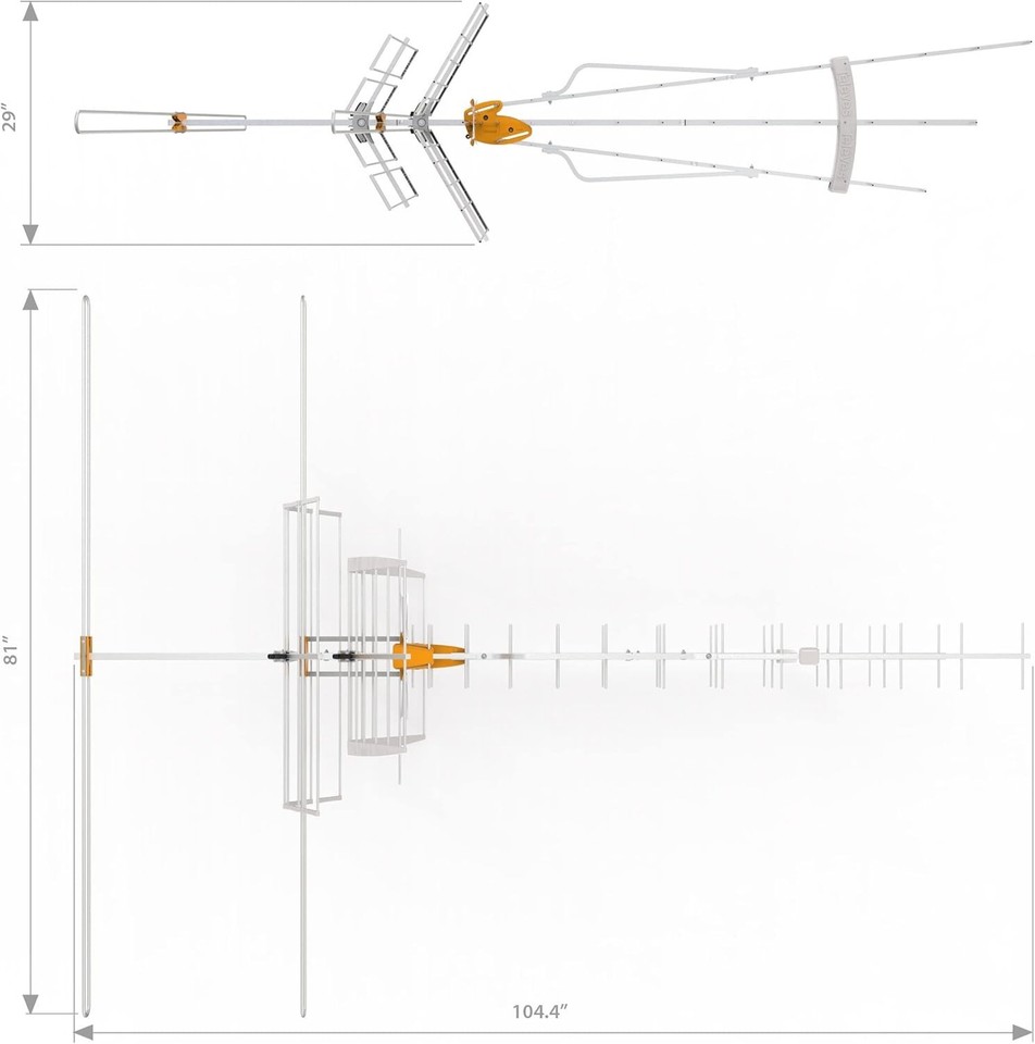 Televes 148383 DAT BOSS MIX Low-VHF/High-VHF/UHF LR Antenna | eBay