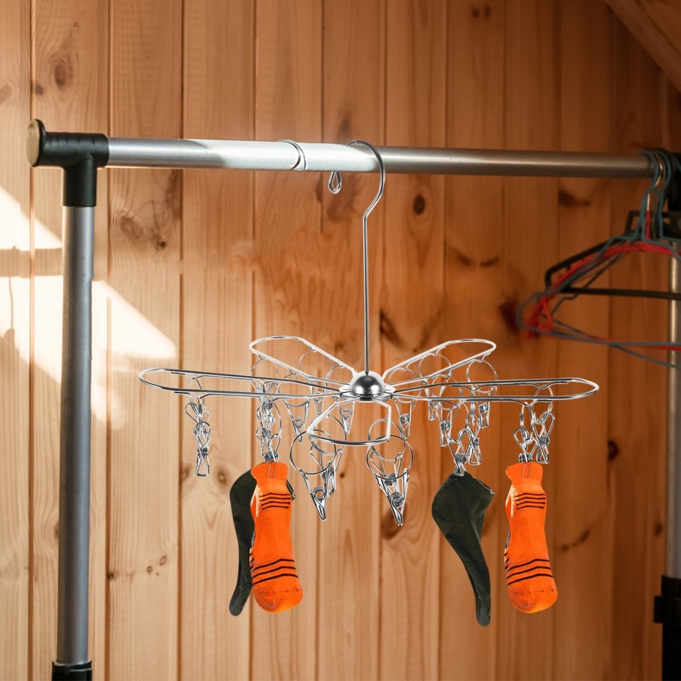 Convenient Folding Dryer Hanger Laundry Room Hanging Rack Drying for ...
