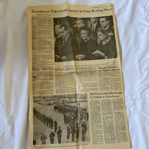 April 1969 Washington Post Newspaper Articles Of Dwight D Eisenhower s april-1969-washington-post-newspaper-articles-of-dwight-d-eisenhower-s