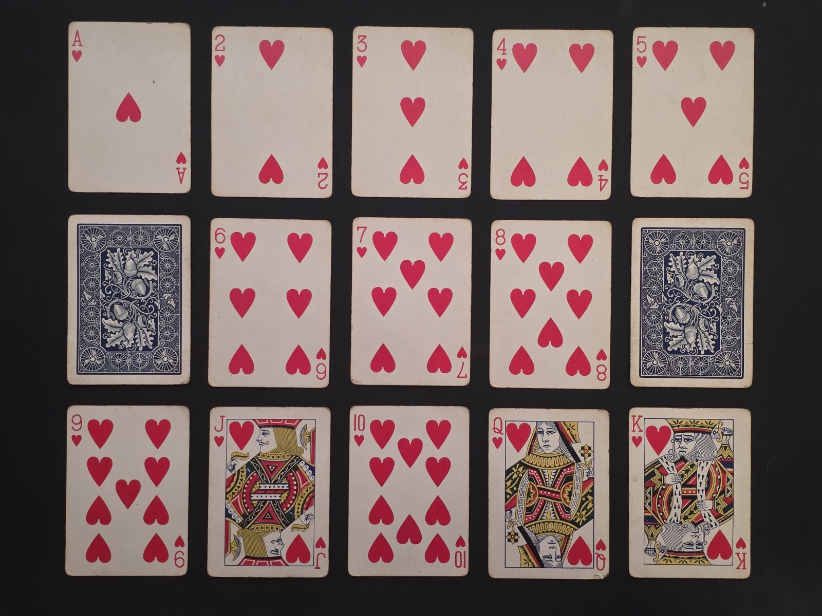 #1 Acorn Back - Antique Bicycle 808 Playing Cards c1916-1926 US8c 52/52 Blue | eBay