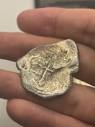 Spanish 8 Reale Silver Cob Coin 14.3g Weight! Rare Old Colonial Piece ...