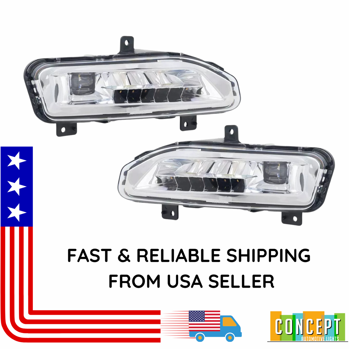 Nissan Versa Fog Lights High Quality LED Angel Eye DRL Styling Lens
