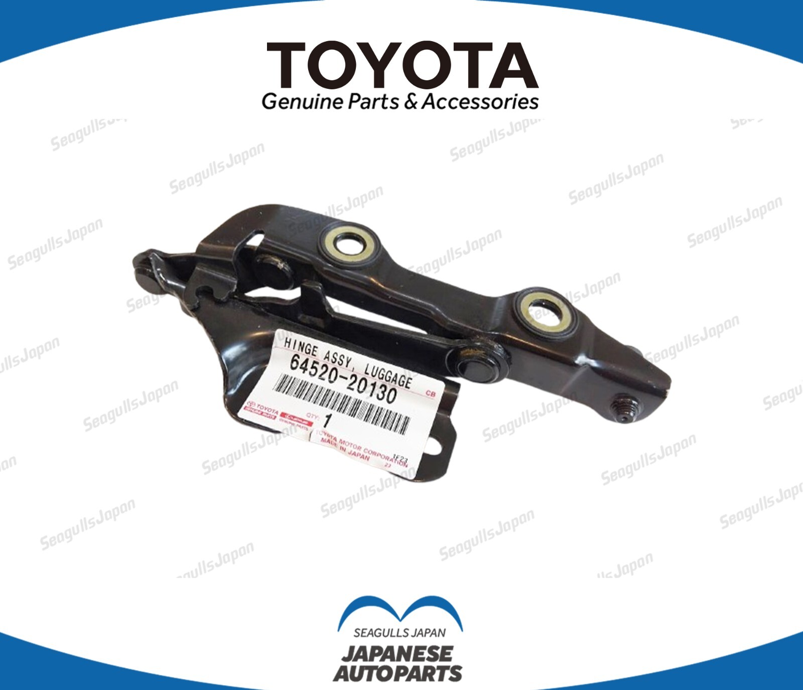 Genuine Toyota Celica 1990-1993 Trunk Lid Hinge Left Side OEM 64520 ...