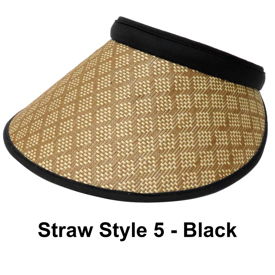Women Lady Fashion Large Clip On Visor Wide Brim Sun UV Protection Cap ...