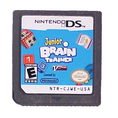 NINTENDO DS JUNIOR BRAIN TRAINER VIDEO GAME CARTRIDGE (ONLY) RATED ...