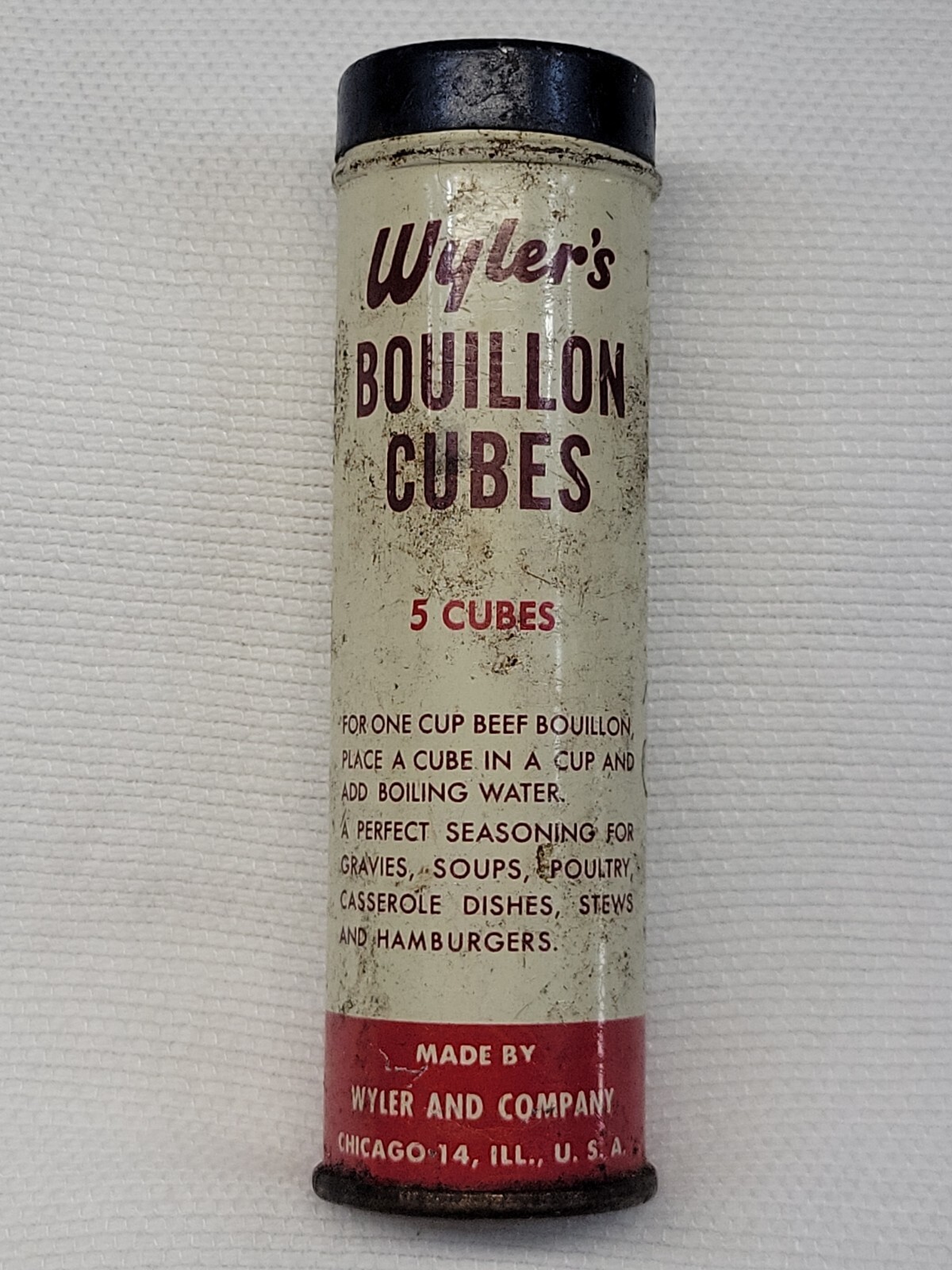 Vintage Wyler's Bouillon Cube Metal Tin - 5 Cubes - Beef | eBay