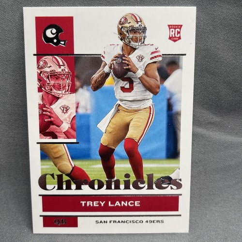 Trey Lance 2021 Panini Chronicles Rookie Card Base #77 49ers RC | eBay