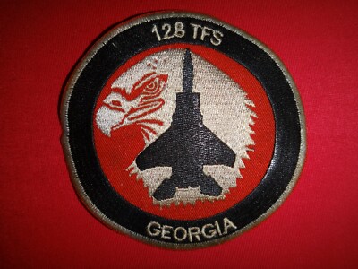 US Air Force Patch 128th Tactical Fighter Squadron GEORGIA air National ...
