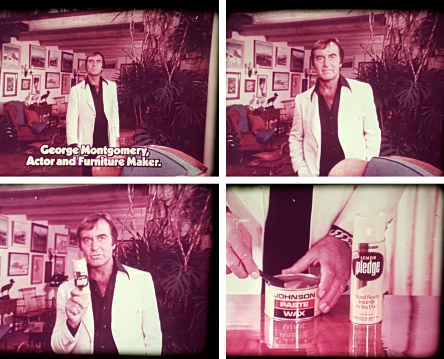 16mm - TV Commercial - George Montgomery - Pledge - 30 seconds | eBay