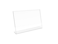 6x4 Clear Acrylic Picture Frames - 4x6 Horizontal Slanted Sign Holders ...