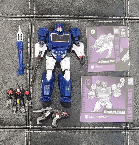 Transformers Studio Series Bumblebee Movie 83 Soundwave W/ Core Ravage ...