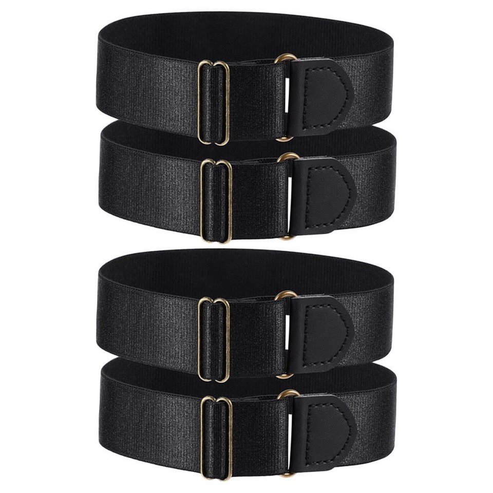 4pcs Sleeve Shirt Holder Garters Adjustable Belt Costume Anti Slip ...