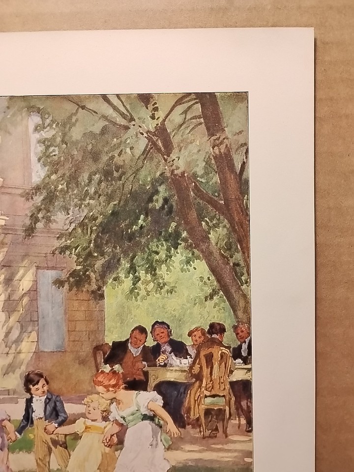 1911 - CHILDREN AT PLAY - Antique German Book Print Lithograph | eBay UK