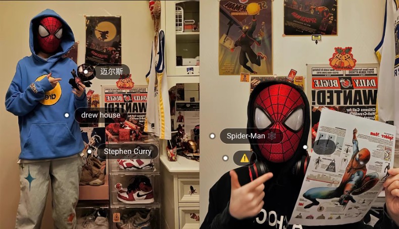 The Amazing Spider-Man Wearable Face Shield Cosplay Mask w/Front Shell ...