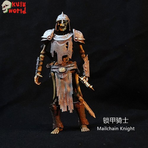 KULU World # 1.75 Chainmail Soldier Knight Action Figure Skeleton Model ...