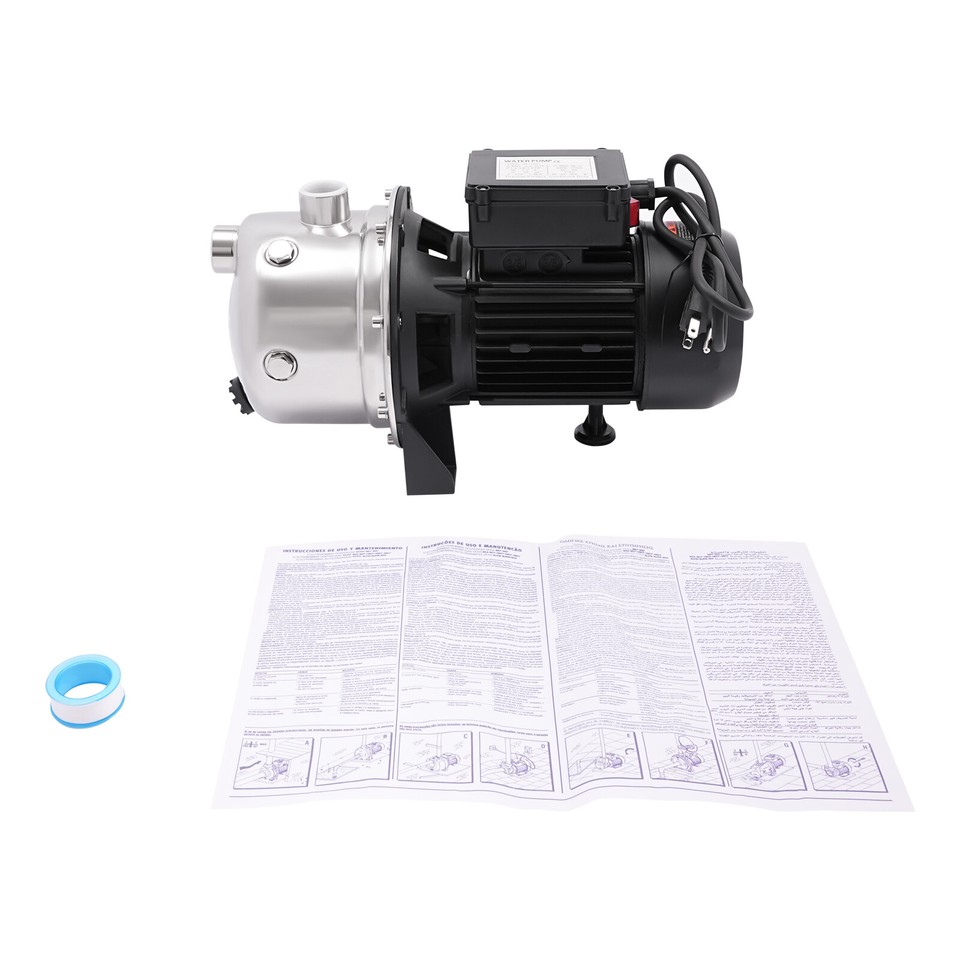 1.6 HP Shallow Well Jet Pump Homes Supply Water Well Jet Pump w ...