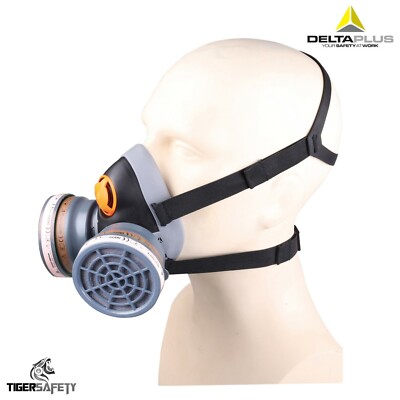 Delta Plus M6400 Mars Kit A2 P2 Filter Reusable Half Face Mask ...