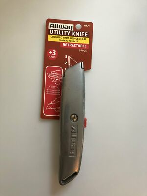 Allway Retractable Utility Knife + 3 blades ALLRK4 | eBay