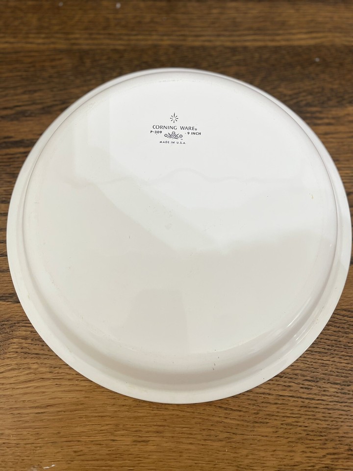 Vintage CORNING WARE Blue Cornflower PIE PLATE 9 Inch Baking Serve Dish ...