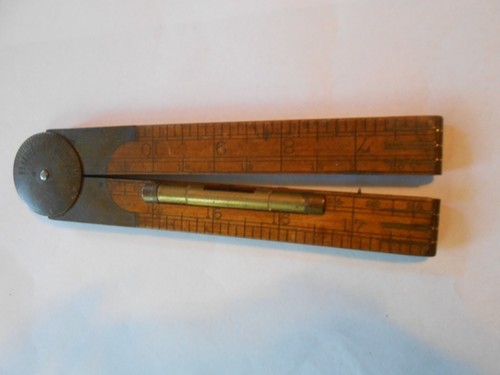 J Rabone & Sons vintage Folding rule with level Brass & Boxwood | eBay