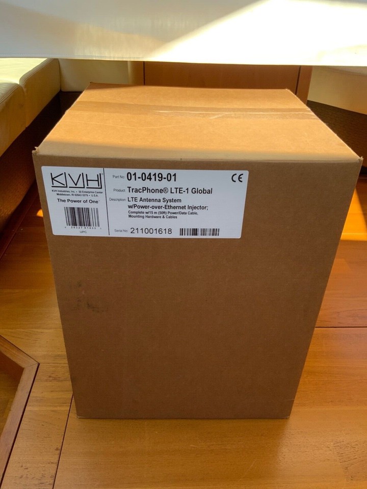 KVH TracPhone LTE-1 Global, high gain marine LTE with built in modem ...