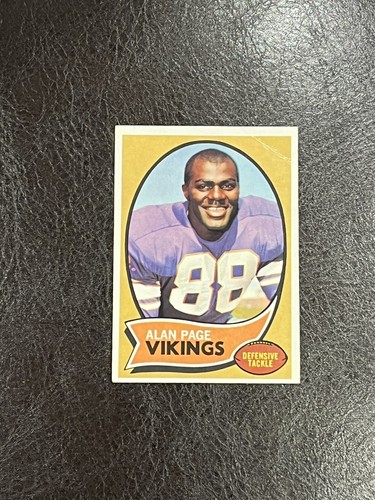1970 Topps Football Alan Page #59 VG-EX (crease) HOF Rookie RC ...