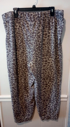 Time & True Leopard Print Leggins Pants Sleep Pants Womens 1X | eBay