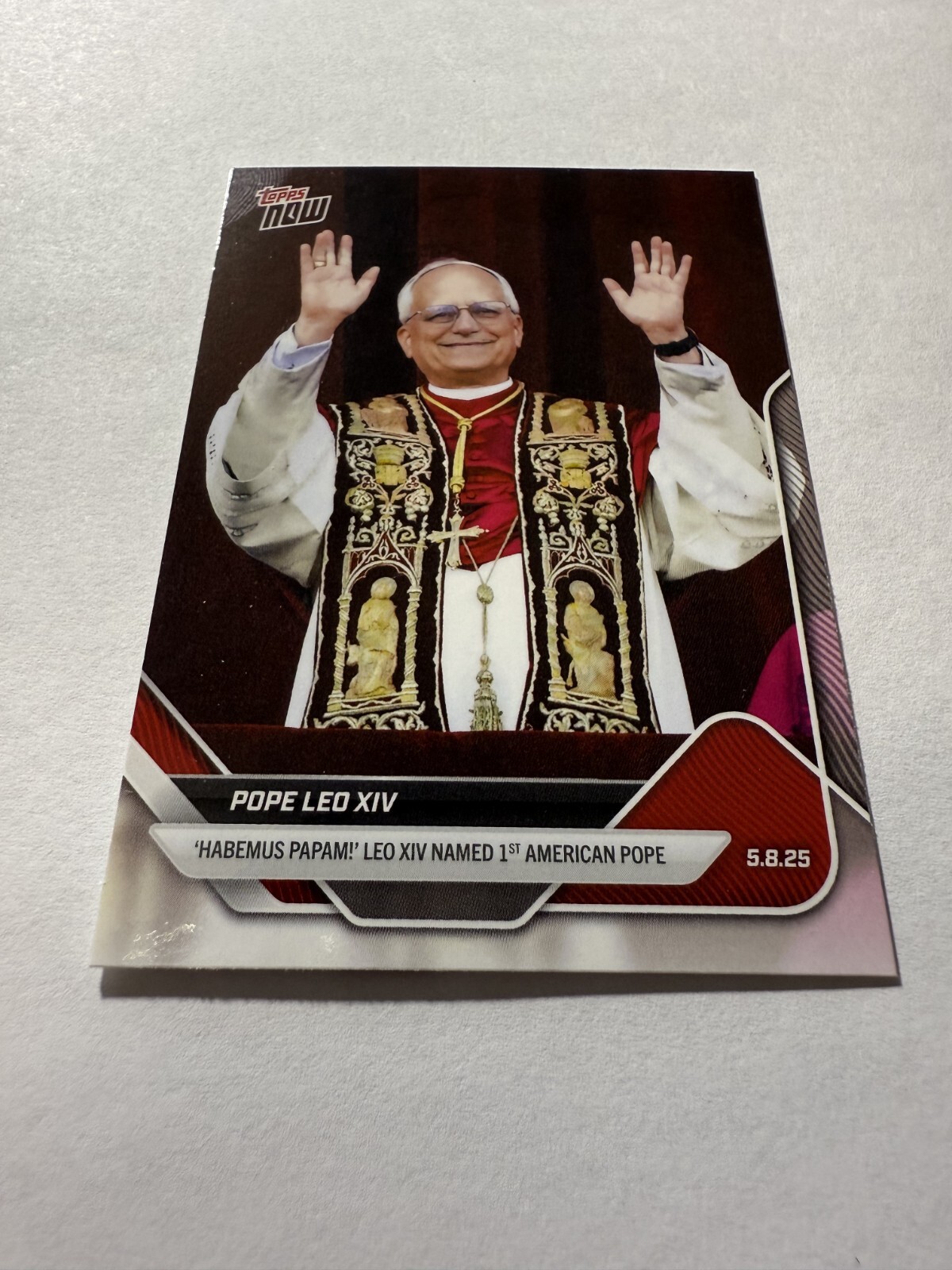 2025 Topps Now #POPE-1 Pope Leo XIV First American Pope | eBay