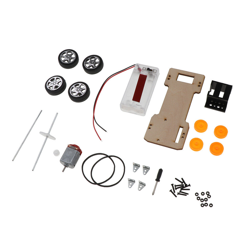 Electric Car Science Project Kit Kids Toycar Model Solar Science Diy