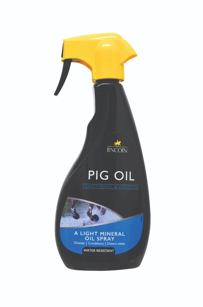 Lincoln Pig Oil Spray 500ml - Horse Pony Coat Gloss, Mite Repel Water ...