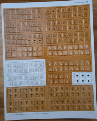GDW Europa #48 Wargame Counters Only Unpunched (P) | eBay