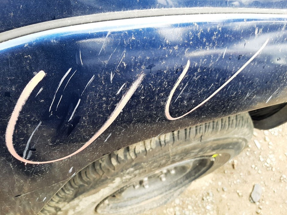 07 TOYOTA TACOMA EXTRA CAB FRONT PASSENGER RIGHT FENDER FLARE BLUE-8P4 ...