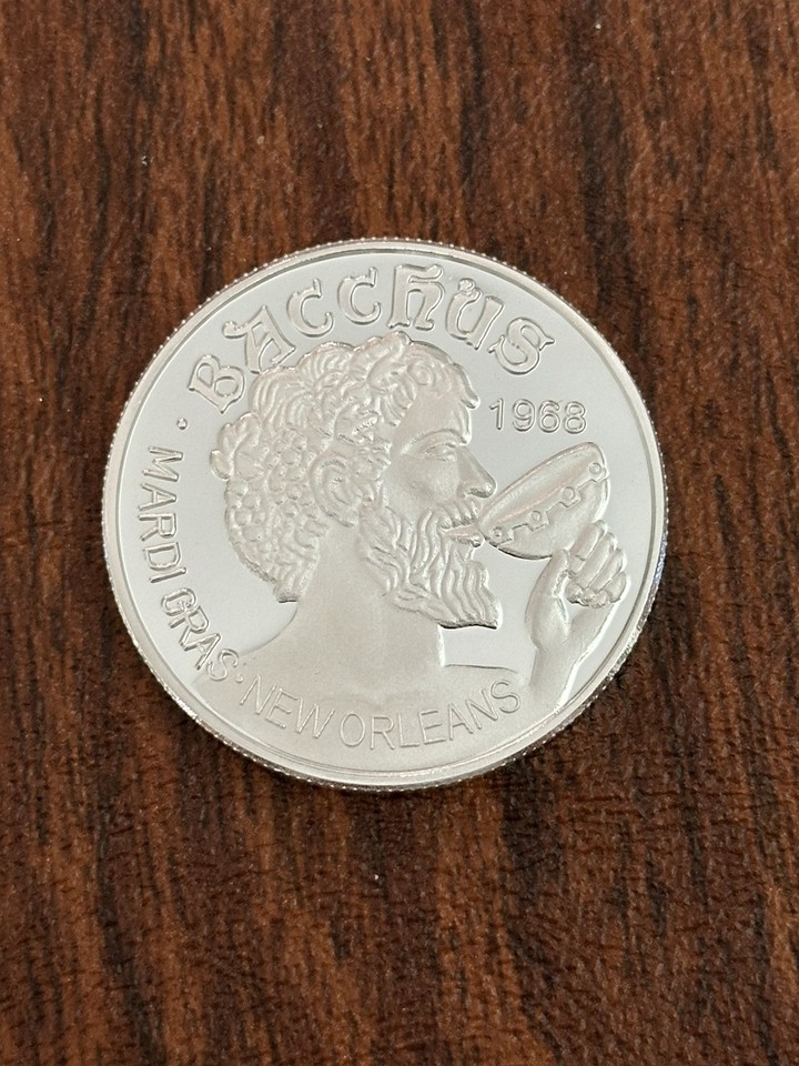 2025 Bacchus King Shaquille O’Neal .999 Silver Doubloon- Mardi Gras ...