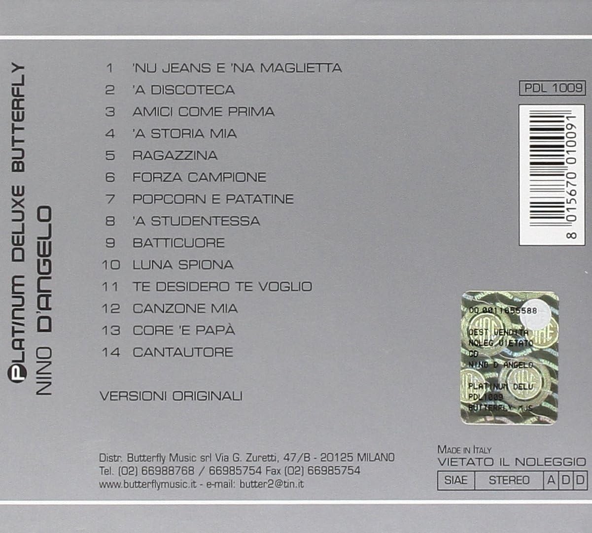 D'Angelo Nino Nino D'Angelo (CD) (UK IMPORT) | eBay