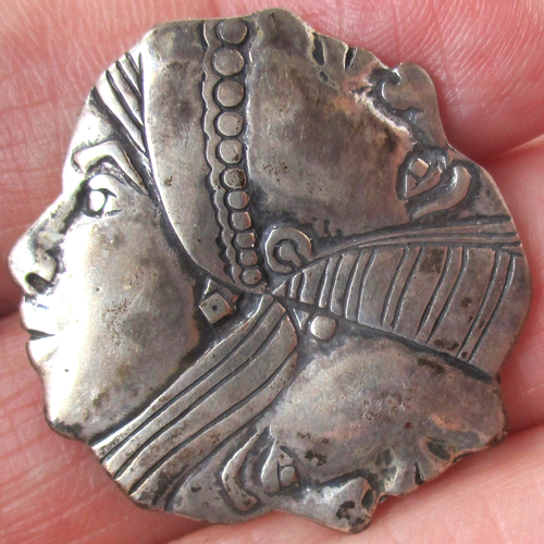 Siver Button w Three Faces and Logo on Back, NBS Medium | eBay