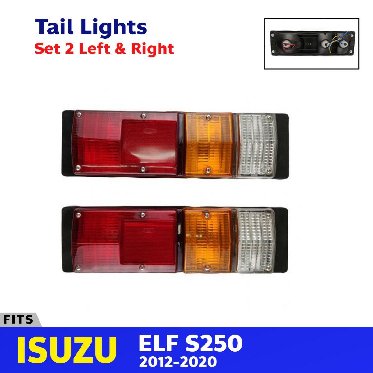 Tail Lights Rear Lamp Assembly Pair LH+RH Fits Isuzu ELF S250 Heavy ...