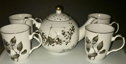 vintage style Grace Teaware fine porcelain teapot floral design tea set ...
