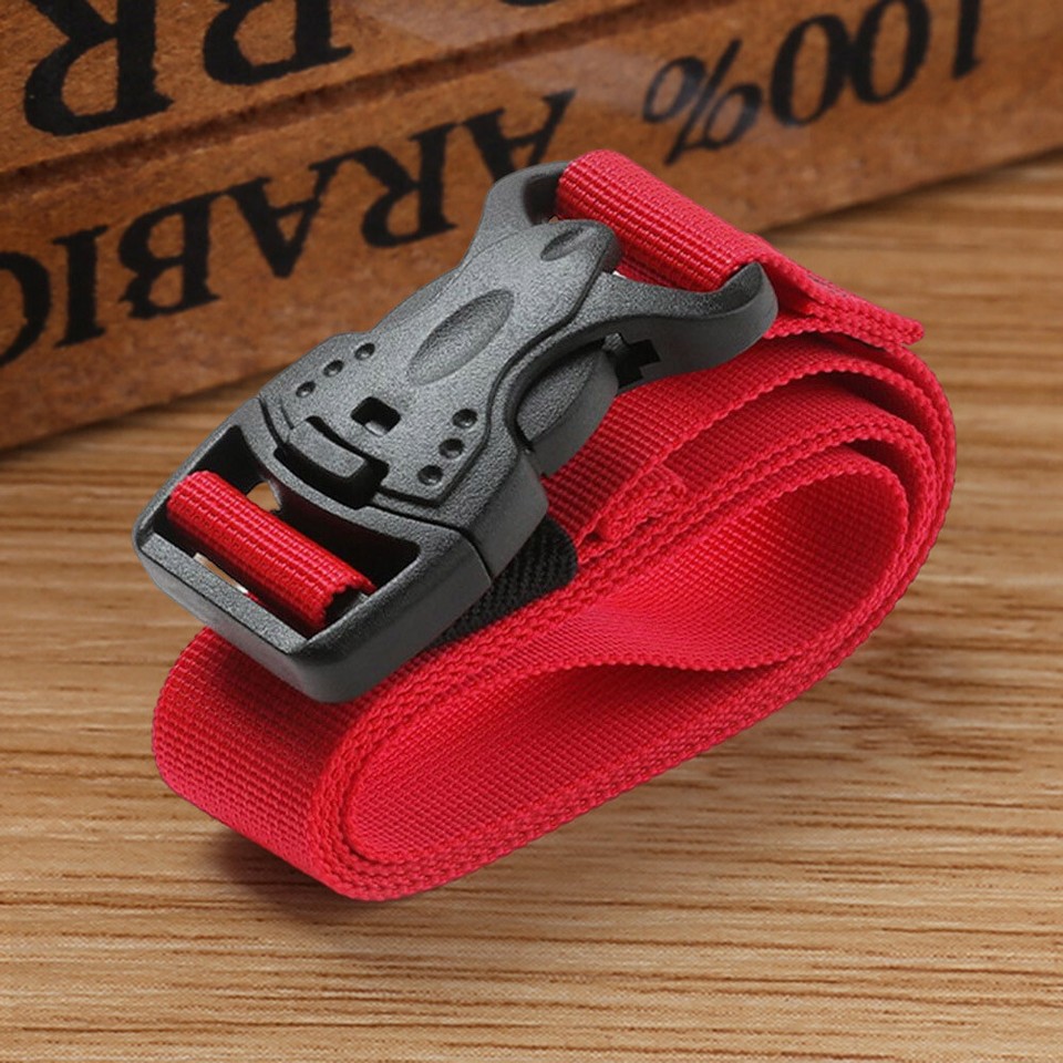 Nylon Cargo Strap Luggage Fastener Belt Quick Release Buckle (100cm 2 ...