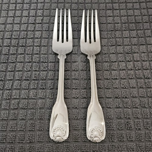 Reed & Barton Colonial Shell II Salad Forks Set of 2 Stainless 7 1/8 ...