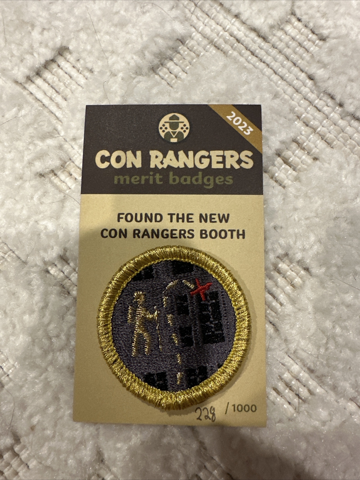 SDCC 2023 Con Rangers FOUND THE NEW BOOTH Merit Badge Patch NUMBERED ...