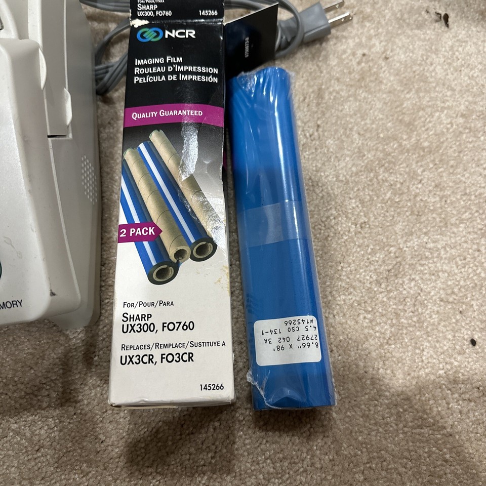 Sharp UX-300 Fax Machine Copier - Used Working - Extra Roll Of Imaging ...