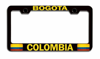 BOGOTA COLOMBIA Colombia Colombian Steel License Plate Frame | eBay