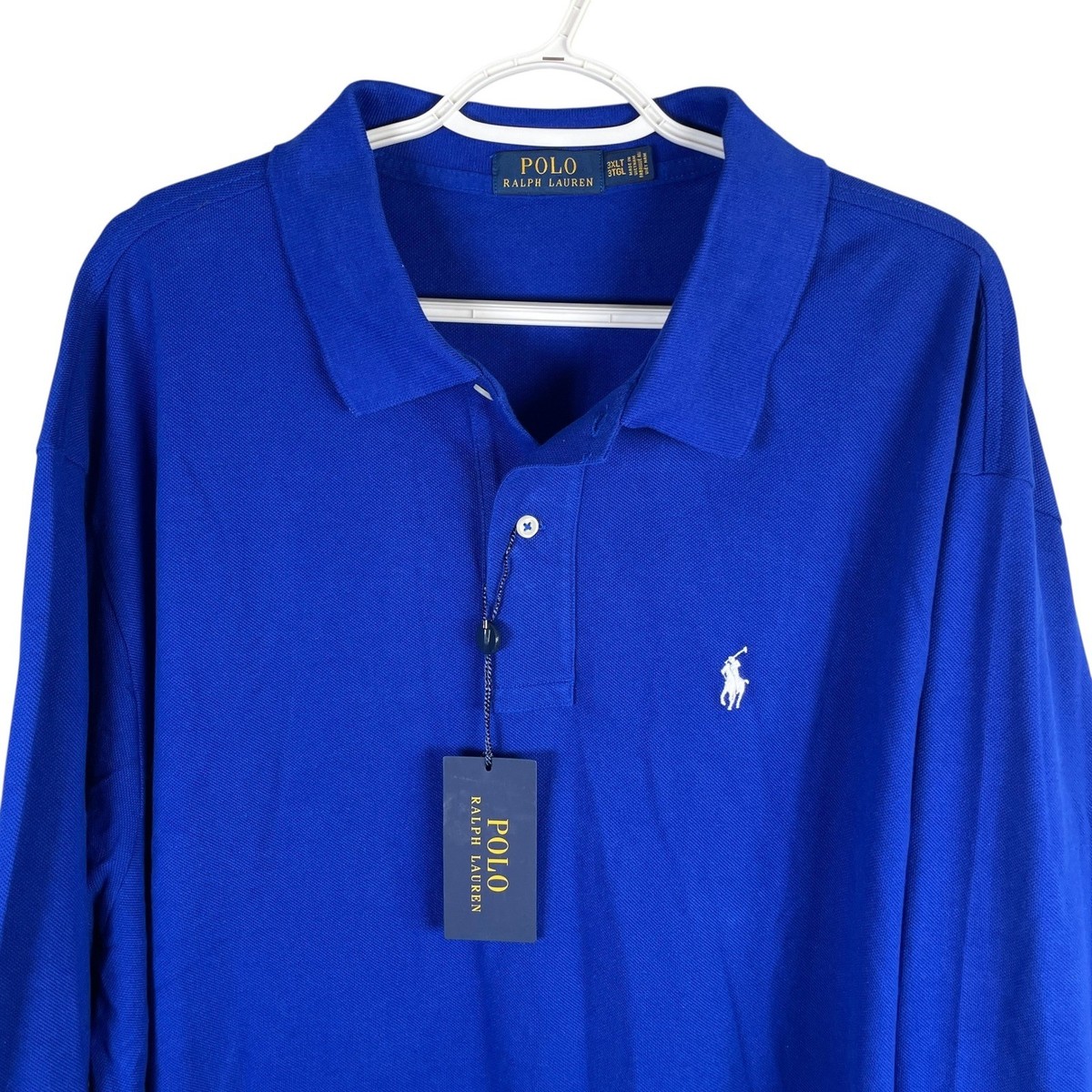 Royal Blue Long Sleeve Polo Shirt