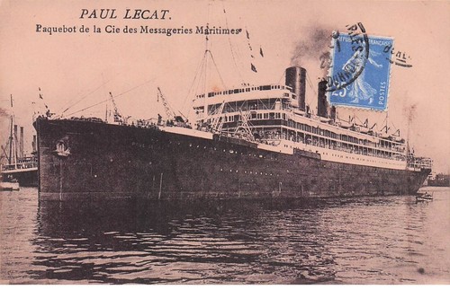 BATEAUX PAQUEBOT " PAUL LECAT " Méssageries maritimes | eBay