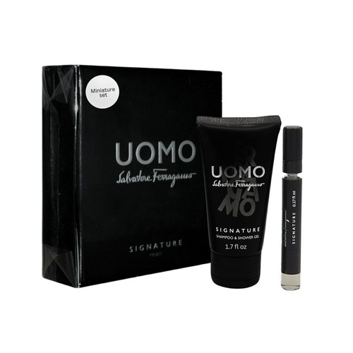 Salvatore Ferragamo Uomo Signature 2Pc Mini Set For Men | eBay