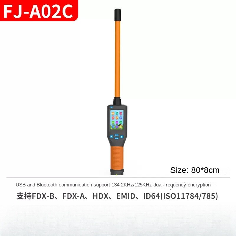 Handheld Reader Animal Chip Code Scanner Identifies Electronic Ear Tags ...