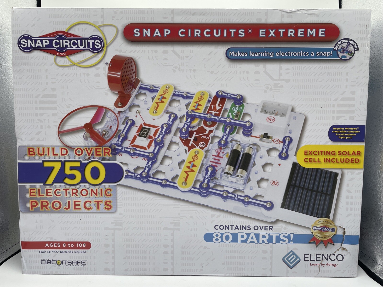 NEW Elenco Electronics Snap Circuits Extreme 750 Experiments Kit SC-750 ...