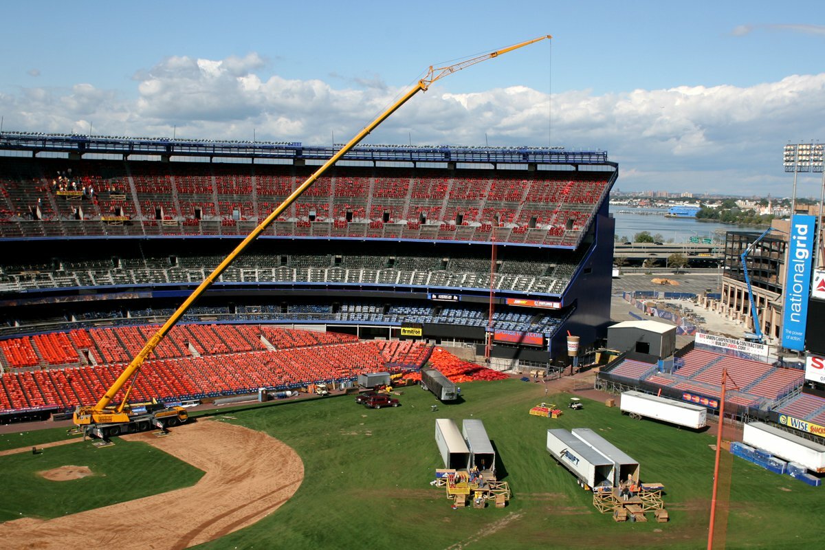 Shea Stadium COMMEMORATIVE MEDALLION seats, ORANGE & BLUE, set of 2 ...