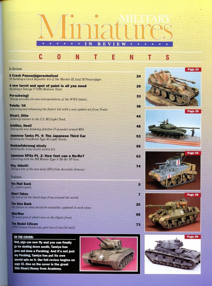 Military Miniatures In Review Magazine No 30 U.S M3 Light Tank | eBay