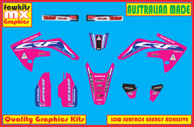 HONDA CRF 150R-RB 2007-2024 PINK MX GRAPHICS KIT DECALS STICKER KIT ...
